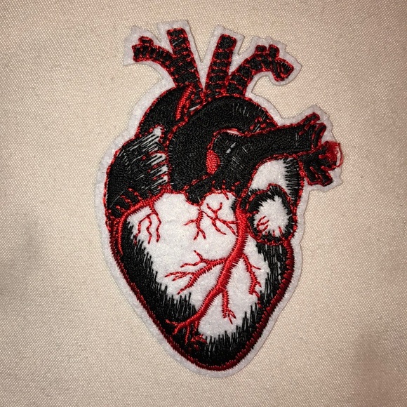 Accessories | Anatomical Human Heart Iron On Patch | Poshmark